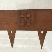 China 1000mm long Corten Steel Lawn Edging  Rust Like Rusted Metal Garden Edging for sale