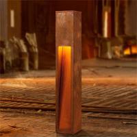 China Outdoor Waterproofing Corten Bollard Light Modern Lawn Light  12Watt Garden Lights for sale
