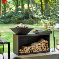 China Weather Proof Garden Metal Barbecue Grill Fire Pit BBQ Charcoal Grill Antirust for sale