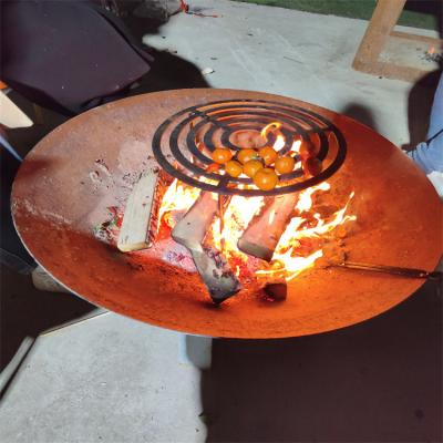 China Metal Stamping Firebowl Customized Steel Fire Pits Weather Resistance for sale