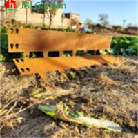 China Wear Resistance 1.6mm Corten Steel Lawn Edging Rusted Metal Landscape Edging for sale