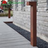 China Outdoor Garden Lights Waterproofing Corten Steel Outdoor Lights Rustic Red for sale