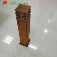 China Outdoor Garden Lights Waterproofing Corten Steel Outdoor Lights Rustic Red for sale