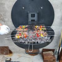 China Fold Hanging  Steel BBQ Grill  Garden Portable Barbecue Grill Wall Installation for sale