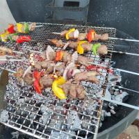 China Fold Hanging  Steel BBQ Grill  Garden Portable Barbecue Grill Wall Installation for sale