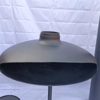 China Indoor Wall Floating Charcoal Burning Outdoor Hanging Fireplace Carbon Steel for sale