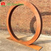 China Outdoor Weathering Metal Art Garden Corten Steel Sculpture For Landscaping Project for sale