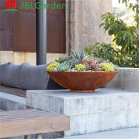 China Corten Steel Fire Pits Garden Outdoor Round Wood Burning Fire Pit Bowls for sale