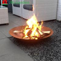 China Corten Steel Fire Pits Garden Outdoor Round Wood Burning Fire Pit Bowls for sale