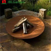 China Outdoor Corten Steel Wood Burning Fire Pit Table Decorative for sale