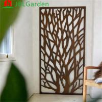 China Corten Outdoor Garden Privacy Metal Laser Cut Outdoor Screens Decorative for sale