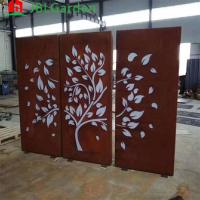 China Laser Cut Indoor & Outdoor Decoration Metal Steel Garden Screen Corten for sale