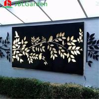 China Corten Outdoor Garden Privacy Metal Laser Cut Outdoor Screens Decorative for sale