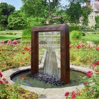China 2mm Thick Corten Steel Metal Rain Curtain Water Feature Rusty for sale