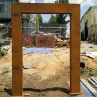 China 2mm Thick Corten Steel Metal Rain Curtain Water Feature Rusty for sale