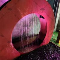 China 2mm Thick Corten Steel Metal Rain Curtain Water Feature Rusty for sale