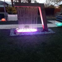 China 2mm Thick Corten Steel Metal Rain Curtain Water Feature Rusty for sale