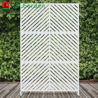 China 80x140cm Contemporary Metal Garden Screens Galvanized Steel for sale