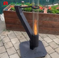 China Natural Garden Patio Heater Biomass Pellet Warming Heater Pellet Fireplace Modern for sale