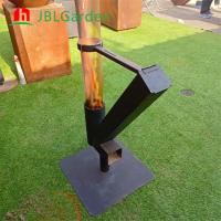 China Natural Garden Patio Heater Biomass Pellet Warming Heater Pellet Fireplace Modern for sale