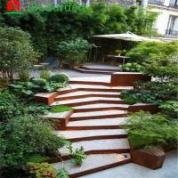 China Natural Rusty Metal Garden Lawn Edging Corten Steel Decorative Landscape Border for sale