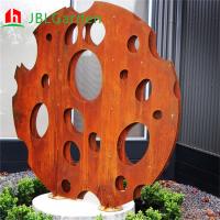 China Rustic Red Metal Art Garden Corten Steel Sculpture For Landscaping for sale