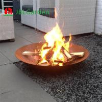 China Charcoal Wood Burning Carbon Corten Steel BBQ Firepit Backyard Outdoor for sale