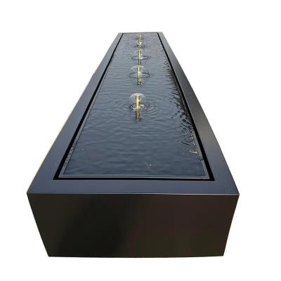 China Garden Ornaments Metal Landscape Corten Steel Water Feature Outdoor for sale