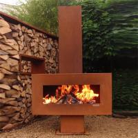 China Backyard Decor Weathering 600mm Steel Fire Pit  Easy To Assemble for sale