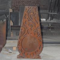 China Manual Ignition Corten Steel Outdoor Fire Chimenea Assembly Required for sale