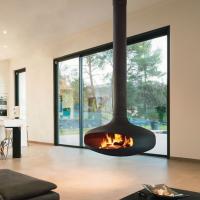 China Indoor Decorative Hanging Heavy Duty Wood Burning Fire Pit In Living Room for sale