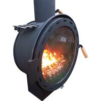 China Round Heavy 30 Inch Outdoor Wood Burner Fireplace Assembly Required for sale