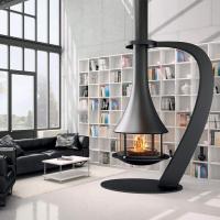 China Round Heavy 30 Inch Outdoor Wood Burner Fireplace Assembly Required for sale