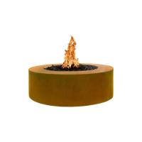 China Manual Ignition Steel Firepit Bowl Wood/Gas Fuel Garden Art Corten Steel Fire Pit for sale