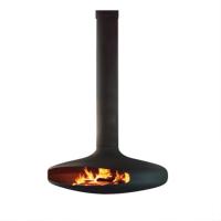 China Portable Modern 60x40x20inch Wood Firepits Round Hanging Metal Fireplace For Camping for sale