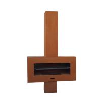 China Rustic Red Or Customized 6mm Steel Fire Pits Modern Corten Steel Rust Fire Pit for sale