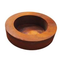 China 600mm Diameter Steel Firepit Grill In Wooden Box Metal Stamping Firebowl Wood Burner for sale