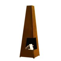 China Outdoor Corten Steel Weathering Steel Garden Rust Corten Steel Fire Obelisk for sale