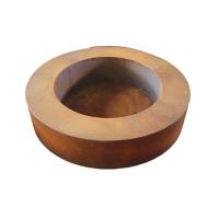 China 6mm Thick Rustic Red Steel Fire Pits Garden Decor Outdoor Heating Fire Pit for sale
