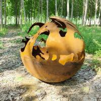 China Outdoor Wood Burner Fired corten Steel Fire Bowl Assembly Required for sale