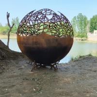 China Outdoor Wood Burner Fired corten Steel Fire Bowl Assembly Required for sale