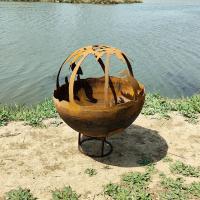 China weathering steel Outdoor Wood/Gas Steel Fireplace Assembly Required for sale