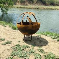 China Outdoor 1000mm Diameter Steel Fire Pit Manual Ignition 6mm Thickness for sale