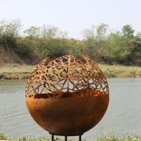 China garden outdoor Wood Fueled Backyard Steel Fire Pit Fire Sphere for sale