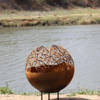 China garden outdoor Wood Fueled Backyard Steel Fire Pit Fire Sphere for sale