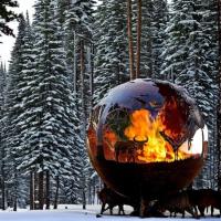 China 3mm Thick Outdoor Wood Burning Fireplace - Easy Assembly Required for sale