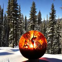 China 6mm Thickness Round Fire Bowl Outdoor Fireplace With 1 Year Warranty for sale