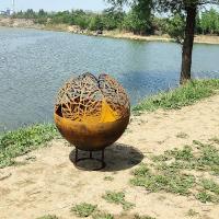 China Outdoor Steel Fire Pits 1000mm Or Customized Diameter Wood Fuel Type for sale