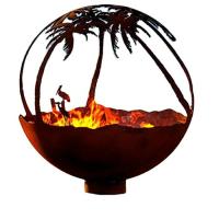China Wood Burning Steel Outdoor Fire Pit Depth60cm/80cm/100cm/Custom for sale