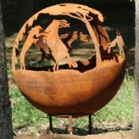 China Wood Burning Steel Outdoor Fire Pit Depth60cm/80cm/100cm/Custom for sale